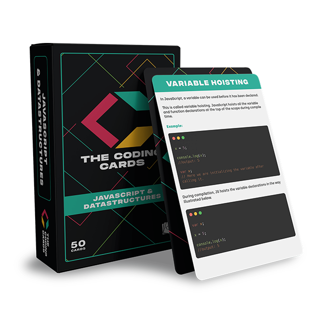Javascript And Data Structures Digital Flash Cards The Coding Cards