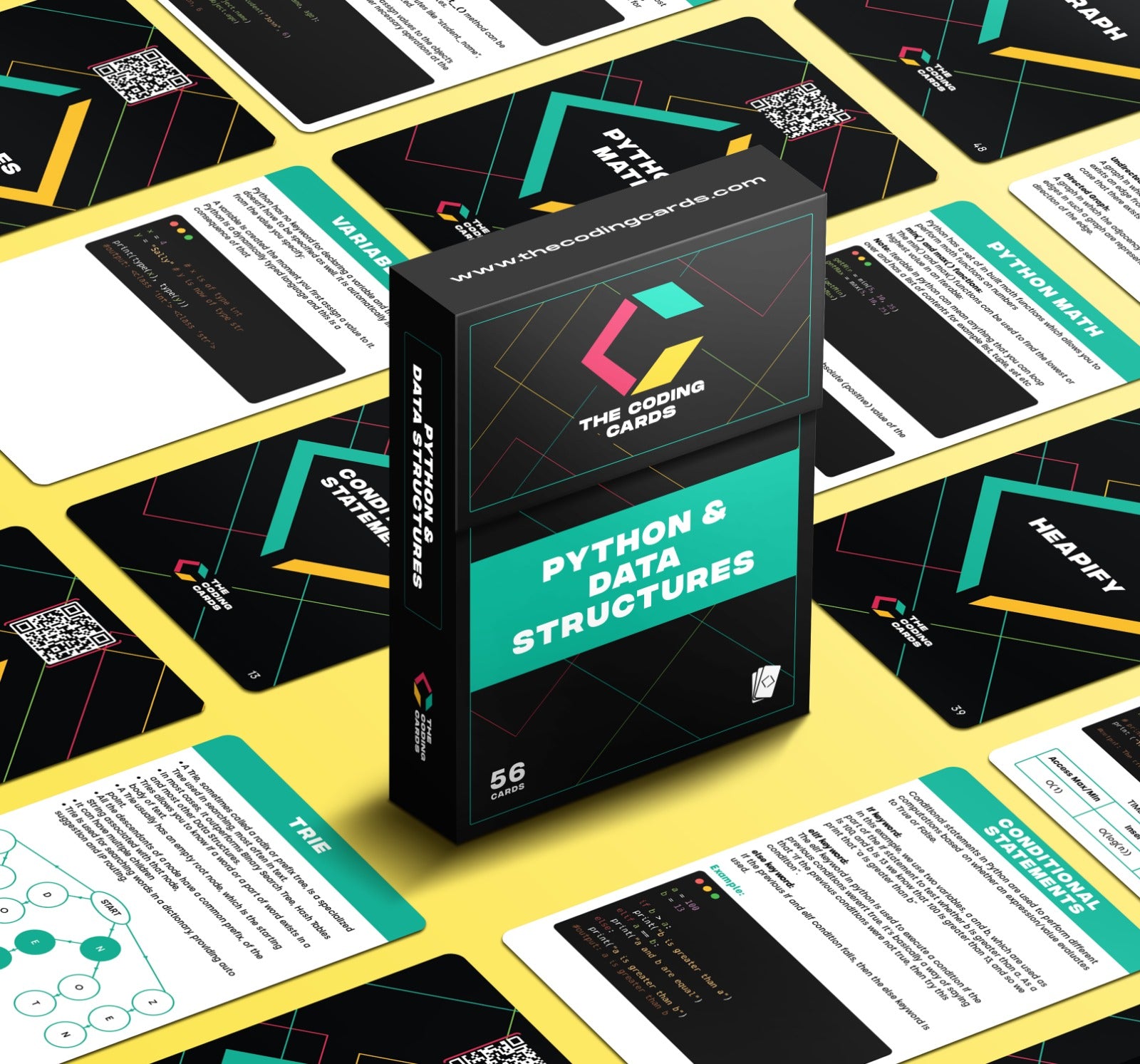 Python and Data Structure Flashcards – The Coding Cards